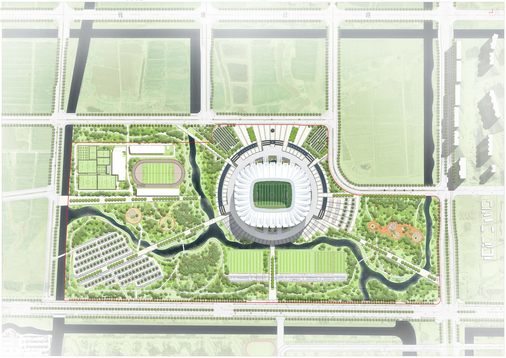Kunshan Football Stadium - Projects - gmp Architekten