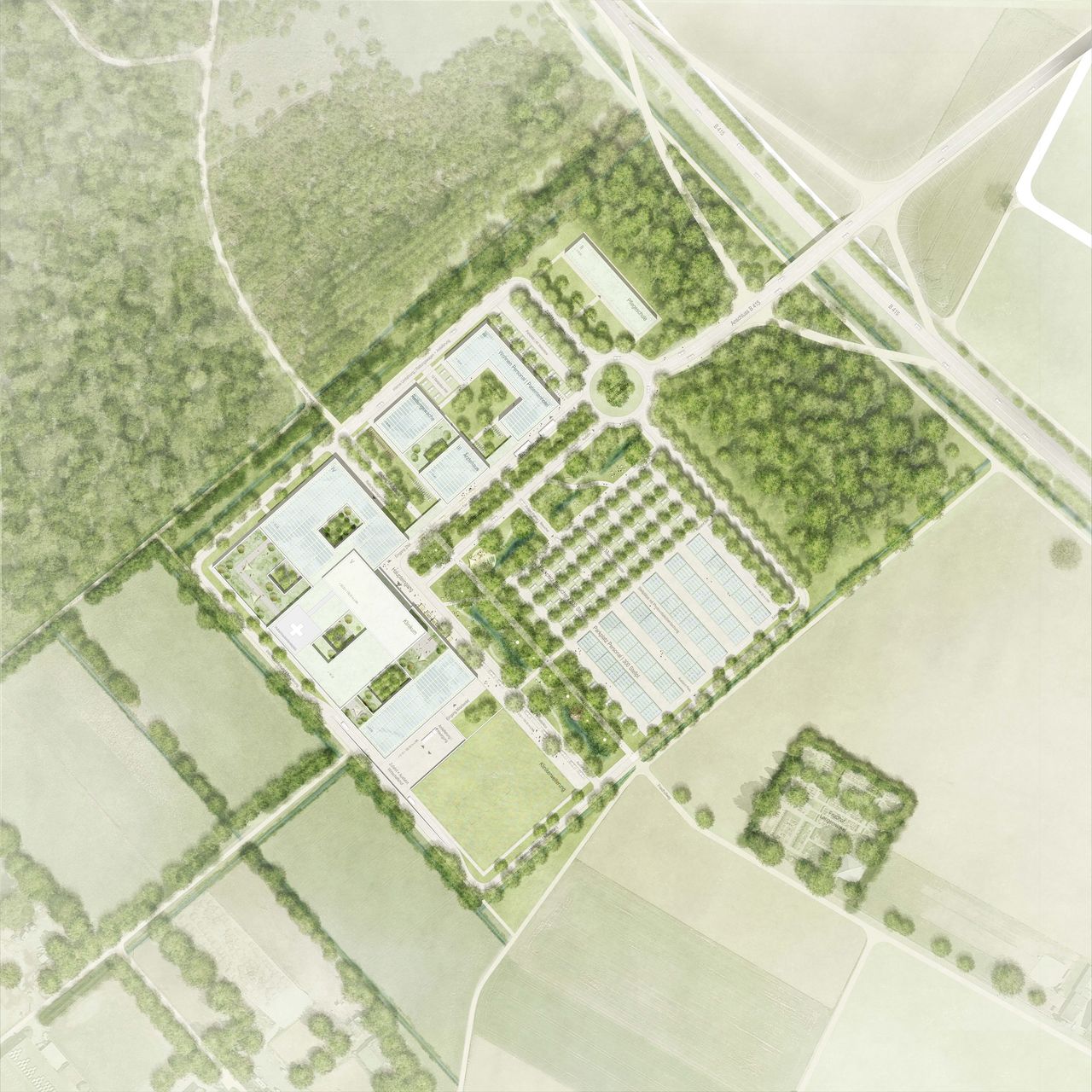 Health campus, Ortenau Clinic Lahr - Projects - gmp Architekten