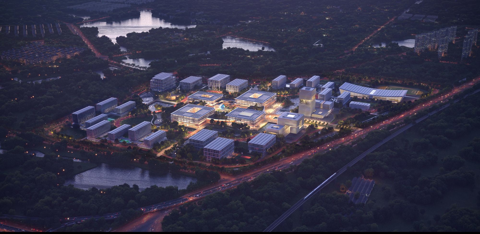 Learning and Research by the Water Design by gmp for New University ...