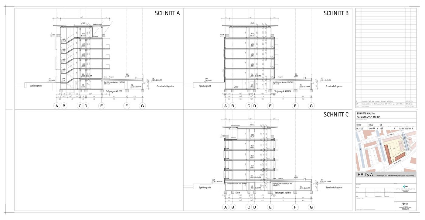 Residential Buildings, Philosophenweg - Projects - gmp Architekten