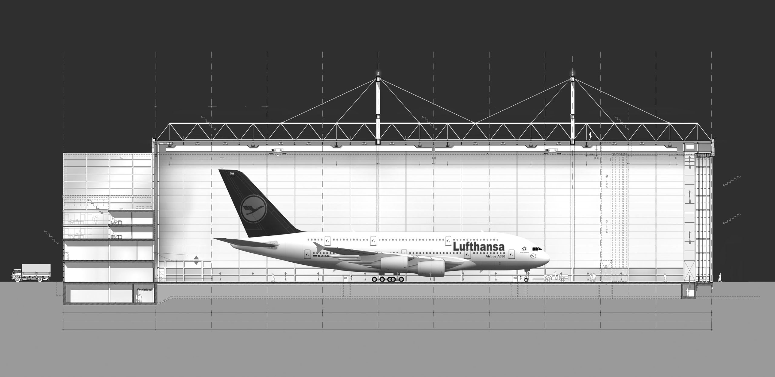A380 Lufthansa Maintenance Hangar at Frankfurt/Main Airport - Projects ...