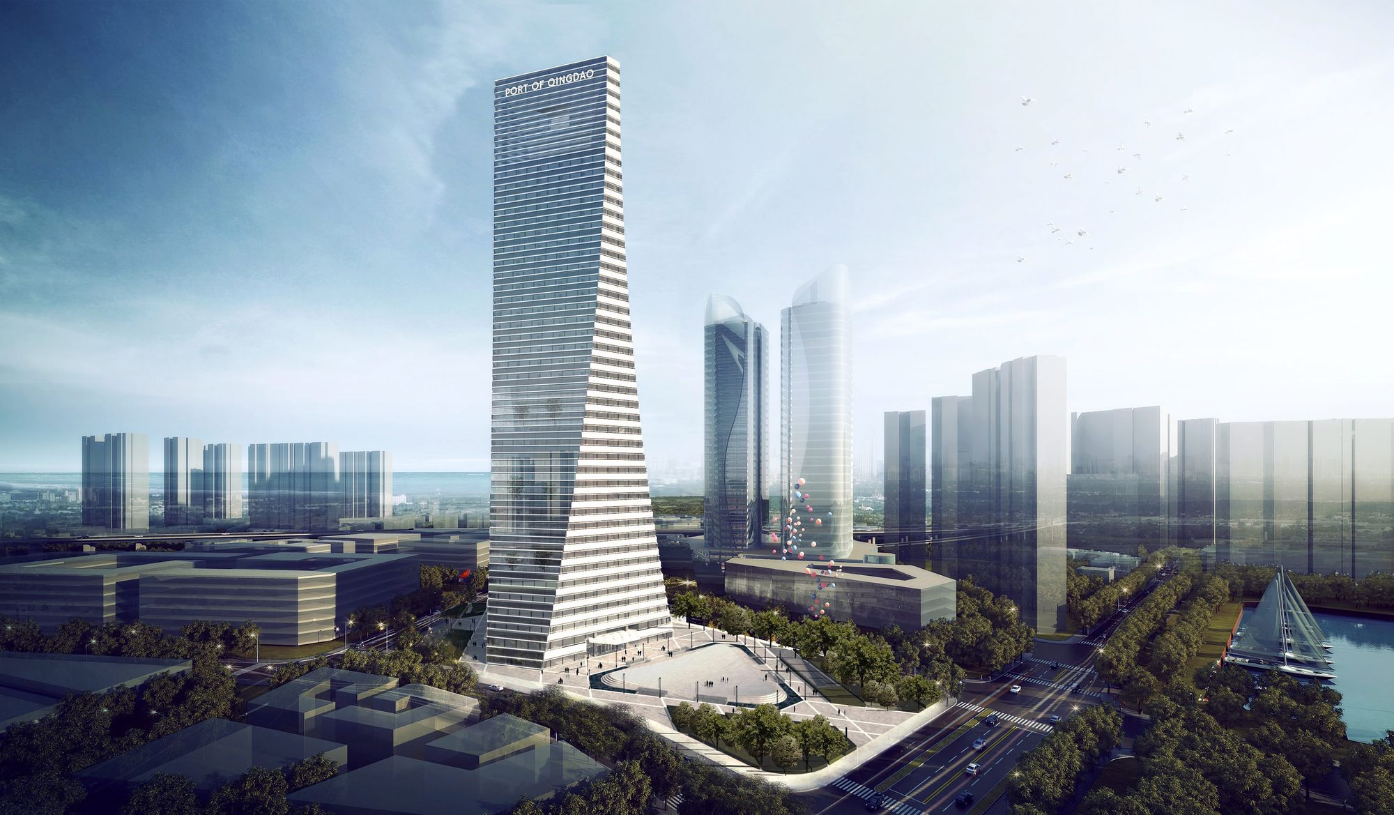 Qingdao Port Tower - Projects - gmp Architekten