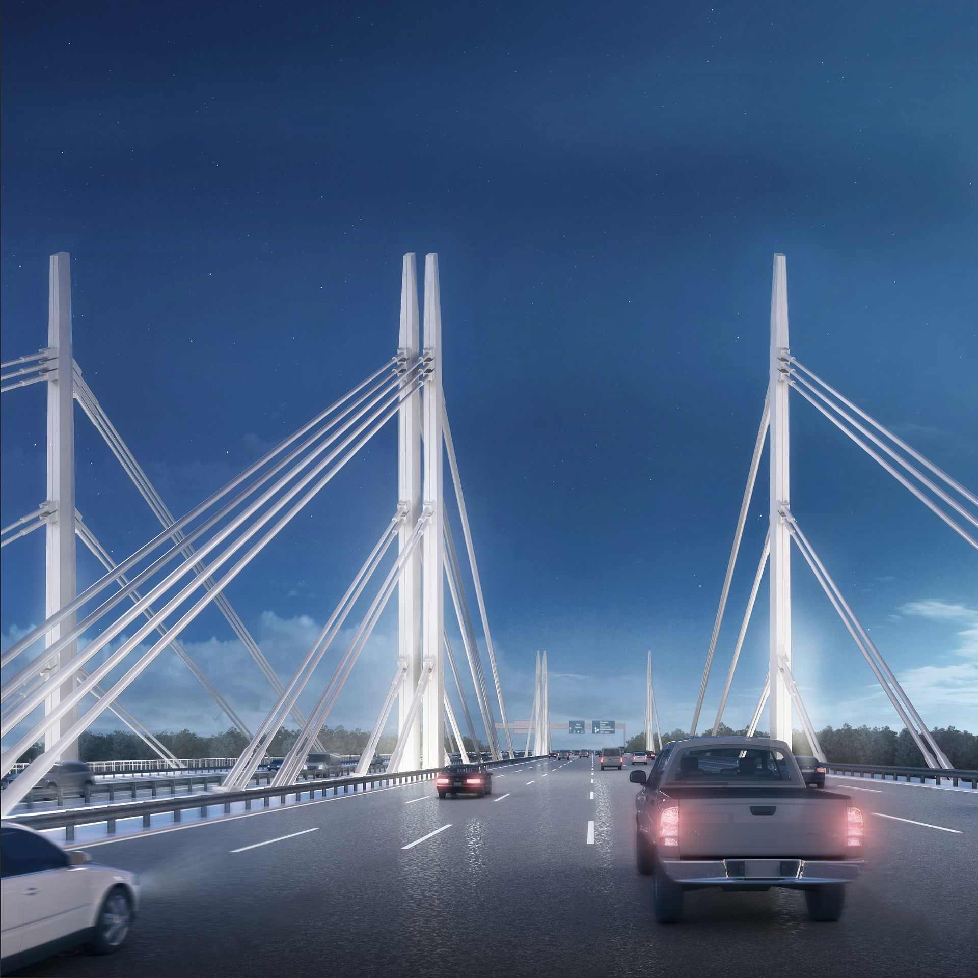 Norderelb Bridge - Projects - gmp Architekten