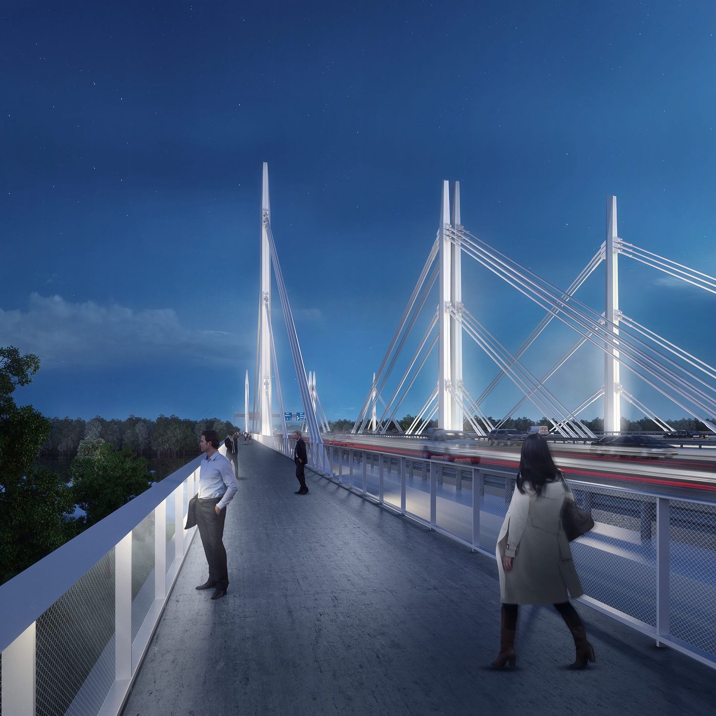 Norderelb Bridge - Projects - gmp Architekten