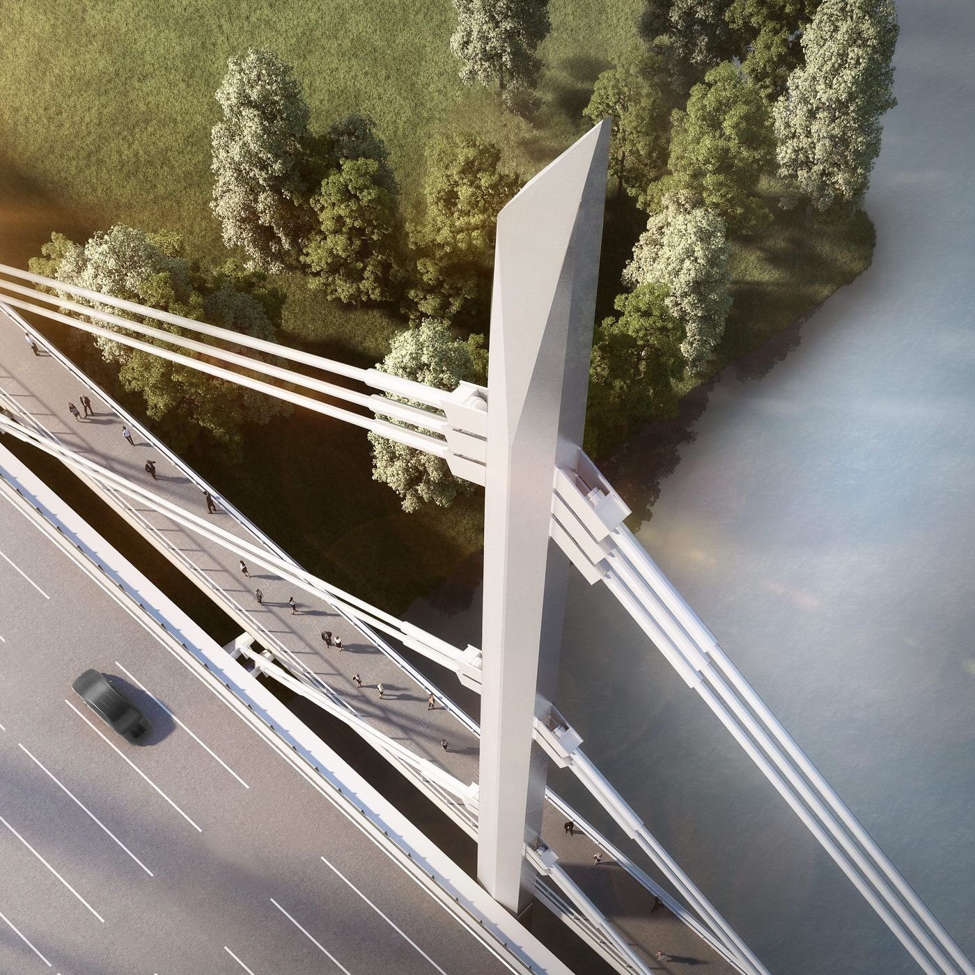 Norderelb Bridge - Projects - gmp Architekten