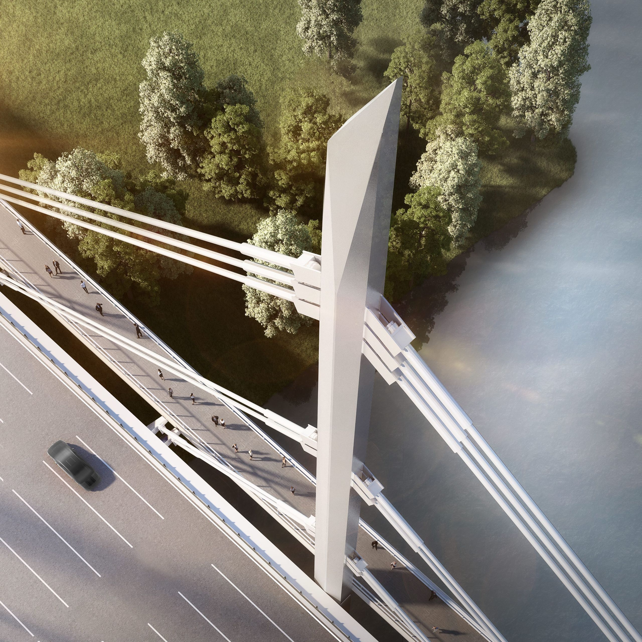 Norderelb Bridge - Projects - gmp Architekten