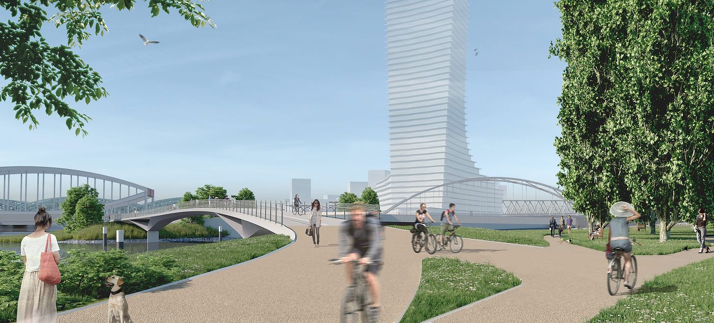 New bridge at Hamburg’s entrance gmp and sbp win competition for ...