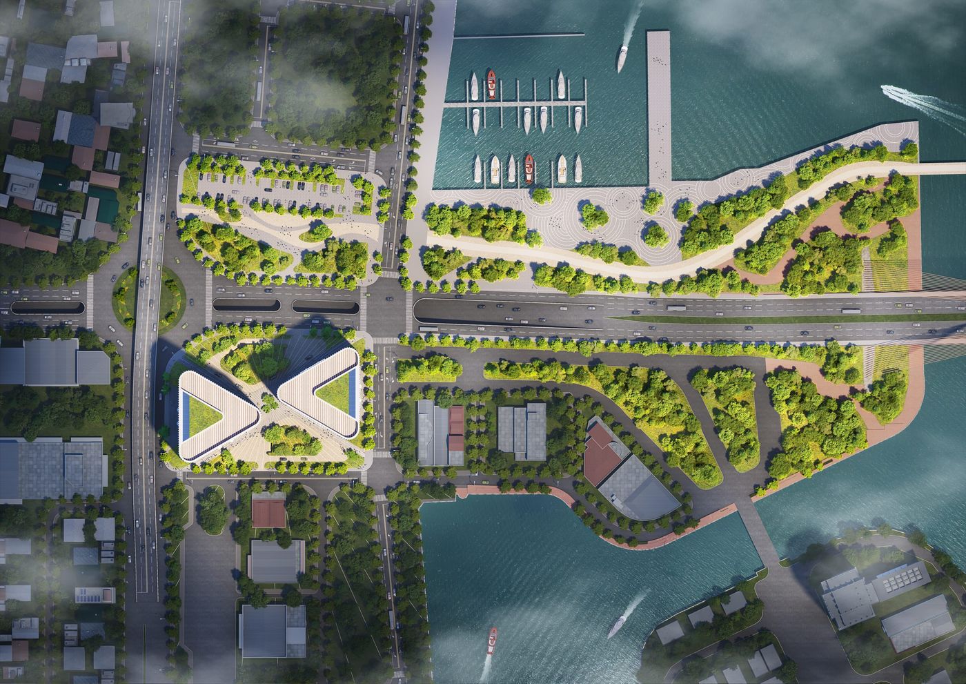 Viettel Group Headquarters in Da Nang, Vietnam gmp wins competition for ...