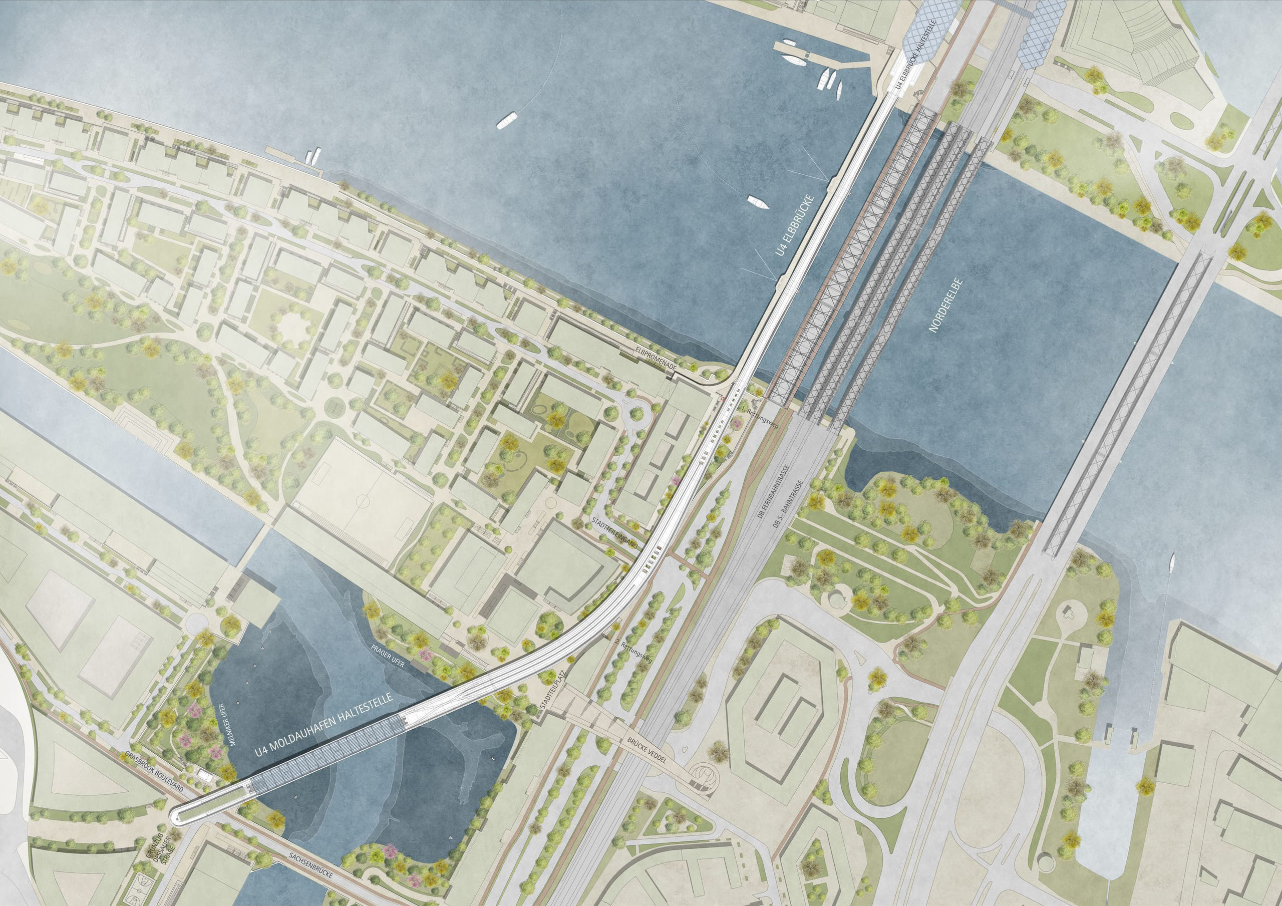 U4 Subway Line Extension - Projects - gmp Architekten