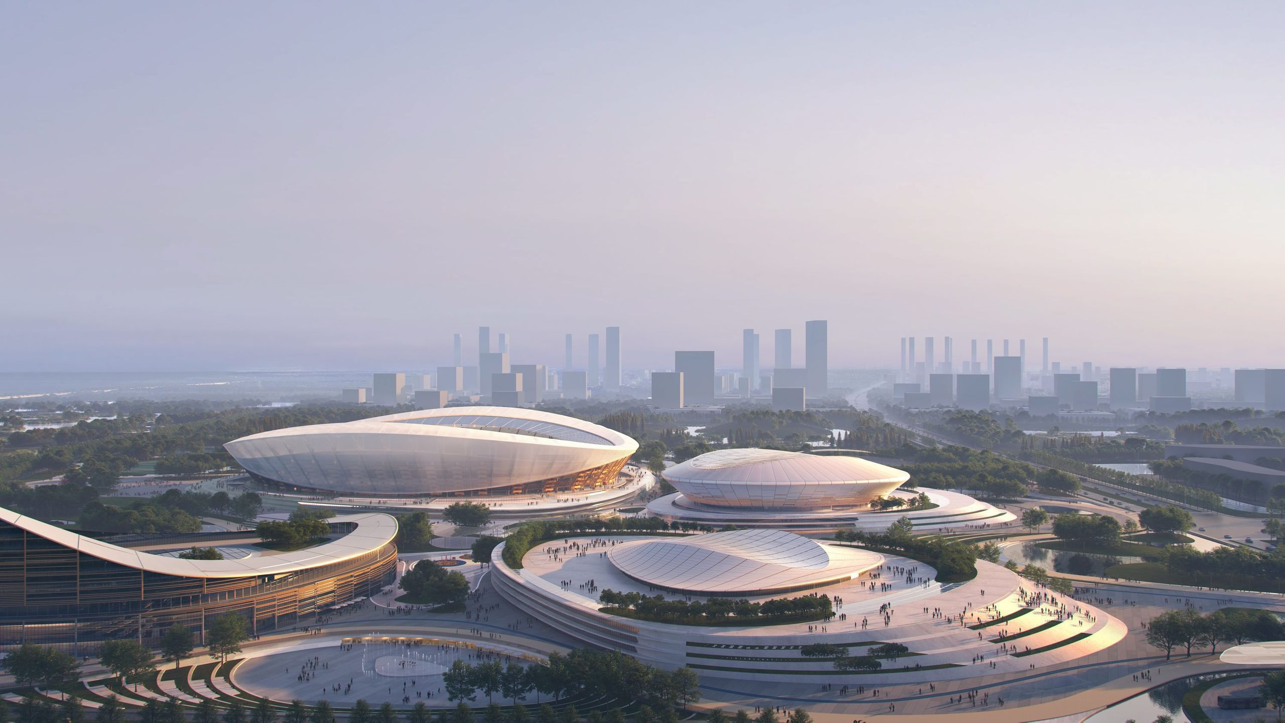 Sustainable pilot project gmp wins competition for the Wuxi Olympic ...