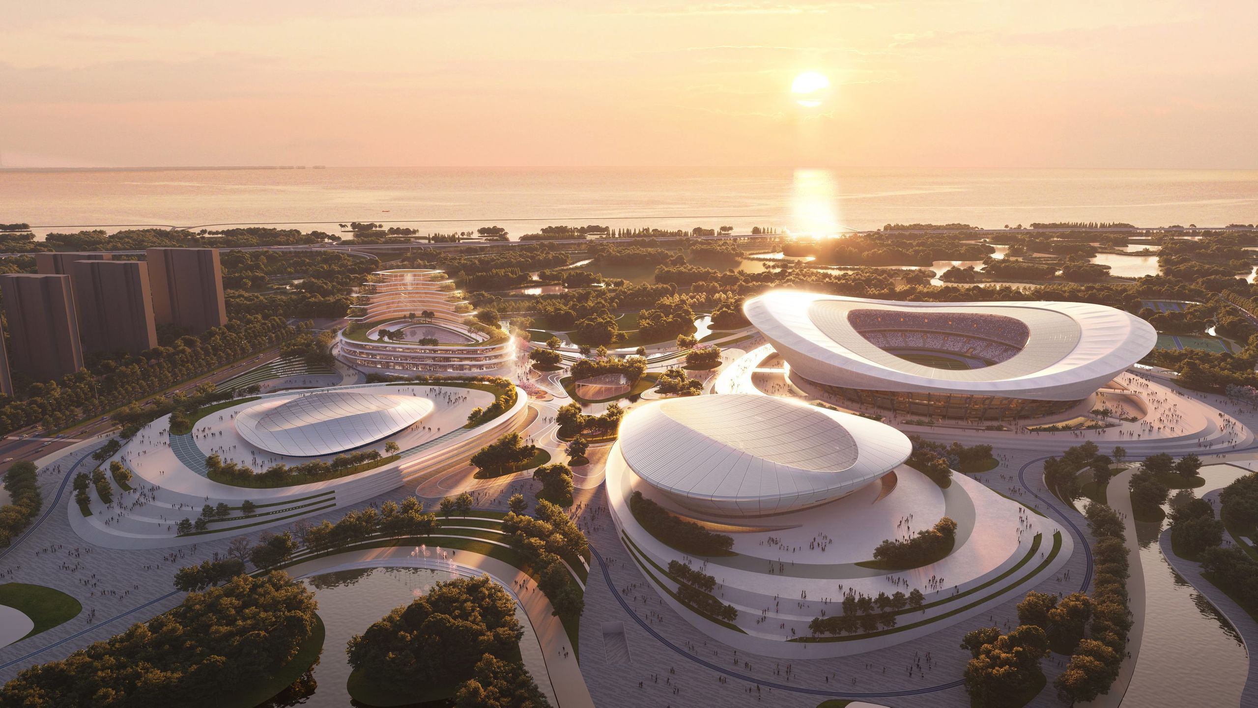Wuxi Olympic Sports Center - Projects - gmp Architekten