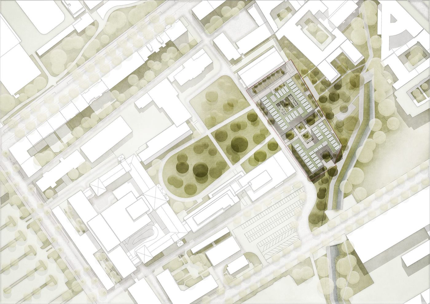 德国联邦国防军医院心理创伤治疗中心 - 项目 - gmp Architekten